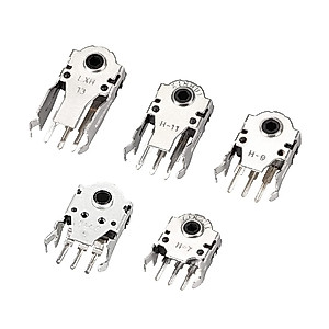 uxcell 25 Pcs Encoder Switch Mouse Encoder Scroll Wheel Repair Part Switch 5mm 7mm 9mm 11mm 13mm