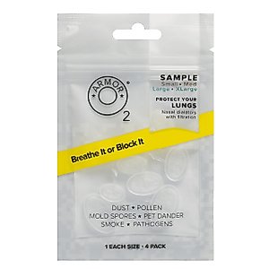 O2 Armor Nose Filter - Nose Filters for Welders - Nasal Filters for Allergies - Vented Nose Filter Plugs - Industrial Nose Filters for Dust (Variety Sample 4 Pack)