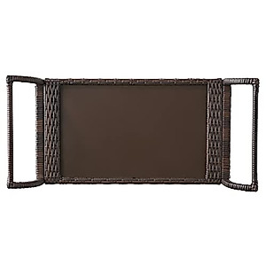 Christopher Knight Home Corona Outdoor Wicker Bar Table Cart, Multibrown