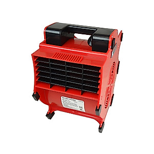 K Tool International 77700; Big Chill Workforce Blower, 3 Speed Motor with Built-in Overload Protection, 4 Angle Position, Indoor and Outdoor Use, Heavy Duty Design Impact Resistant ABS, 1200 CFM, Red