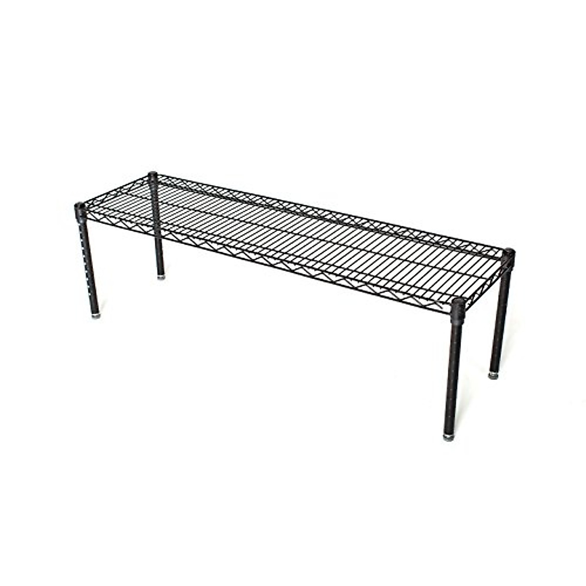 Omega 18" Deep x 42" Wide x 14" High Black Stationary Dunnage Rack