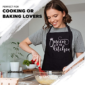 Cooking Aprons For Women, Funny Aprons For Women, Kitchen Apron Women, Apron for Women, Cooking Gifts For Women Who Love to Cook, Mothers Day Apron, Funny Mom Gifts, Apron with Pockets and Funny Towel