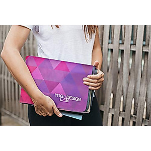 YOGA DESIGN LAB | Travel Yoga Mat | 2-in-1 Mat+Towel | Lightweight, Foldable, Eco Luxury | Ideal for Hot Yoga, Bikram, Pilates, Barre, Sweat | 1.5mm Thick | Includes Strap (Tribeca Sand, 1.5mm)