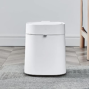 townew T Air X White 3.5 Gallon Smart Trash Can | Diaper Pail | Self-Sealing, Motion Activated, Rechargeable, Small