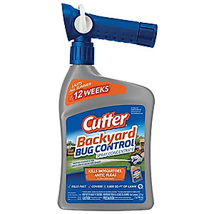 Cutter Backyard Bug Control Spray Concentrate, 32 Oz and Backyard Bug Control Outdoor Fogger, Kills Mosquitos, Gnats & Flies, Perfect for Backyards, Decks, Patios, 16 Ounce