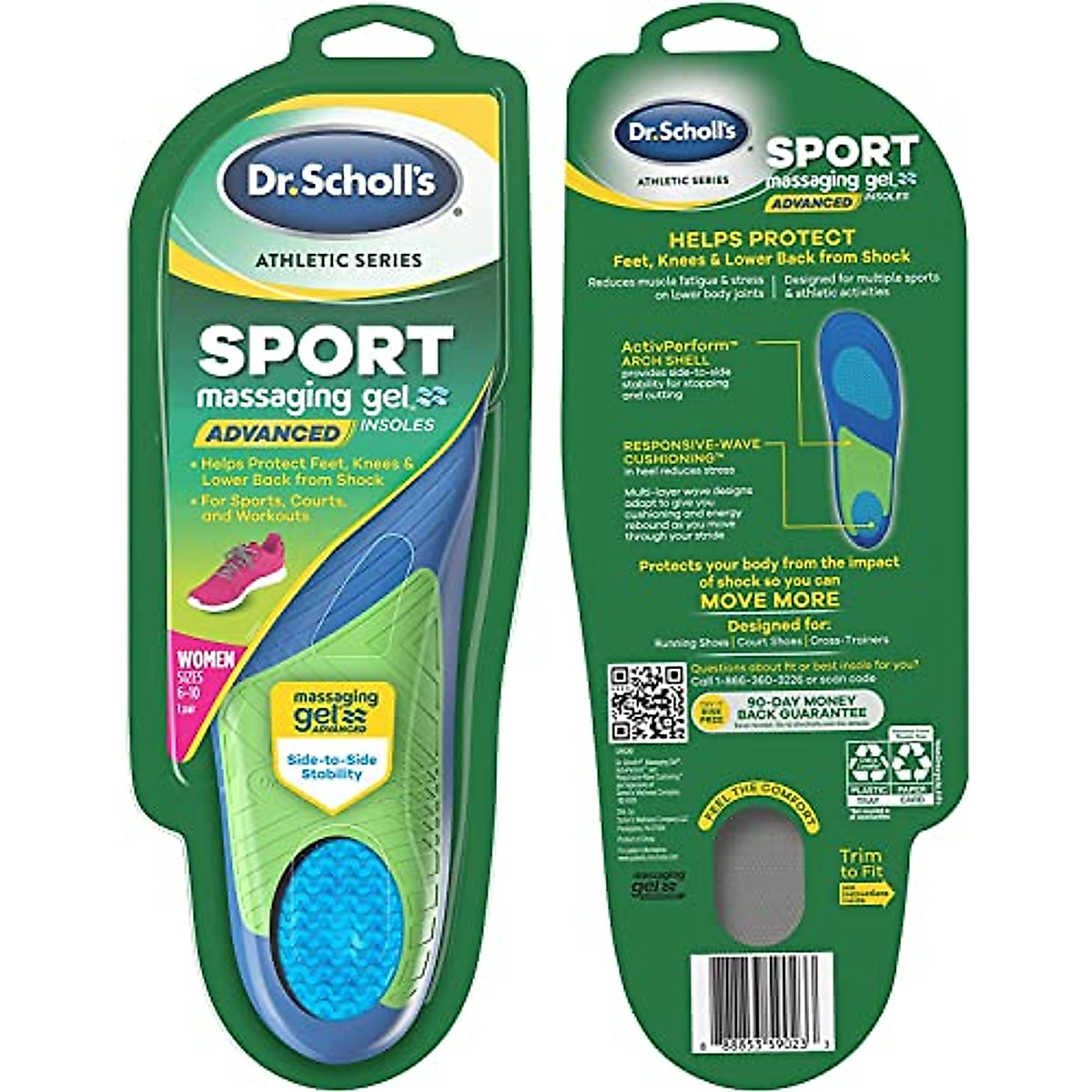Dr. Scholls Massage Gel Insole Sport Men (Size 8-13)