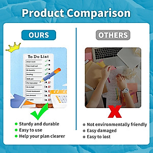 4 Pieces Chores Chart for Kids Multiple Kids - Reusable to Do List with Detachable Cardstock, Sliding Routine Chart, Daily Schedule, and Checklist Board
