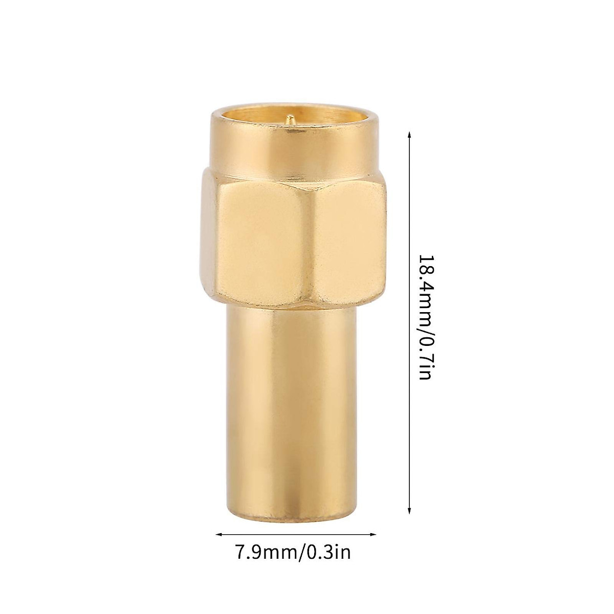 SMA Terminators, 5Pcs SMA Male Connector Coaxial Matched Terminator Termination Load 50 Ohm 2W, SMA Male Coaxial Load 50 Ω, Used for Electrical Components Instruments
