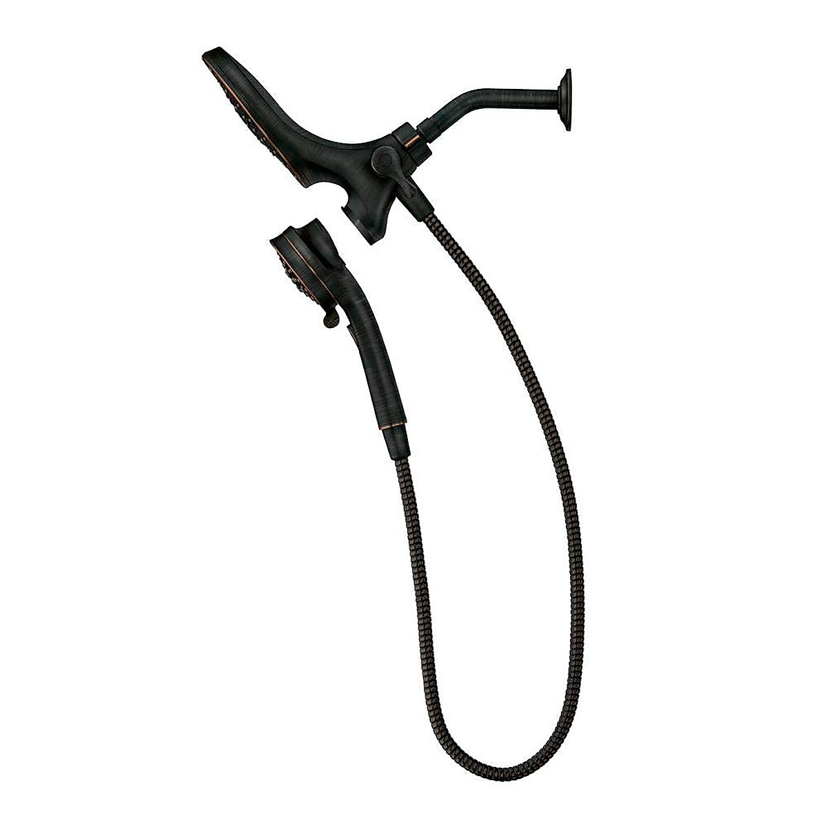 Brecklyn Single-Handle 6-Spray 1.75 GPM Shower Faucet with Valve in Mediterranean Bronze (Valve Included)