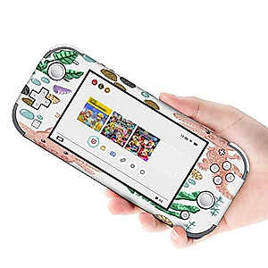 Axolotls Shells Pebbles and Bubbles Compatible with Switch/Switch Lite Console Joy-Con Dock Sticker Skin Full Set Cute Stickers Cover for Switch Lite