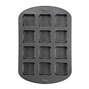 Wilton Brownie Bar Pan, 12-Cavity, Brownie Pan, Steel