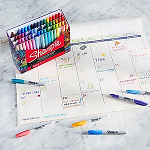 SHARPIE Permanent Markers Ultimate Collection, Fine Point, Assorted Colors, 65 Count