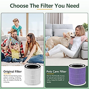 AP301 AP302 HEPA filter Replacement, Compatible with Dayette AP301 AP302 Air Purifier, for JOWSET AP301 AP302 Air Cleaner Purifier, H13 True HEPA, Original filter