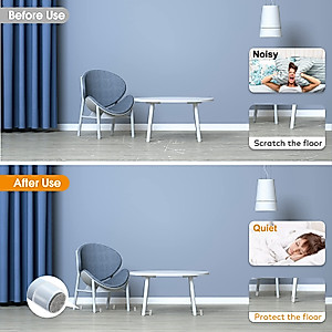 32Pcs Silicone Chair Leg Floor Protectors, Chair Leg Protectors for Hardwood Floors