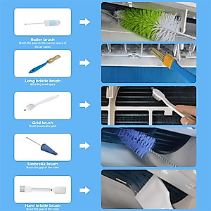 Generic 12pcs Mini Split Cleaning Kit for Air Conditioner, Air Conditioner Cleaning Waterproof Bag, Wall Mounted Air Conditioner Cleaning Tools, Air Conditioner Cleaning Cover, Blue