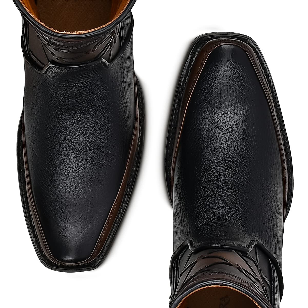 Cuadra Men's Boot in Bovine Leather with Zipper Black, 1J2IRS, Size 9.5