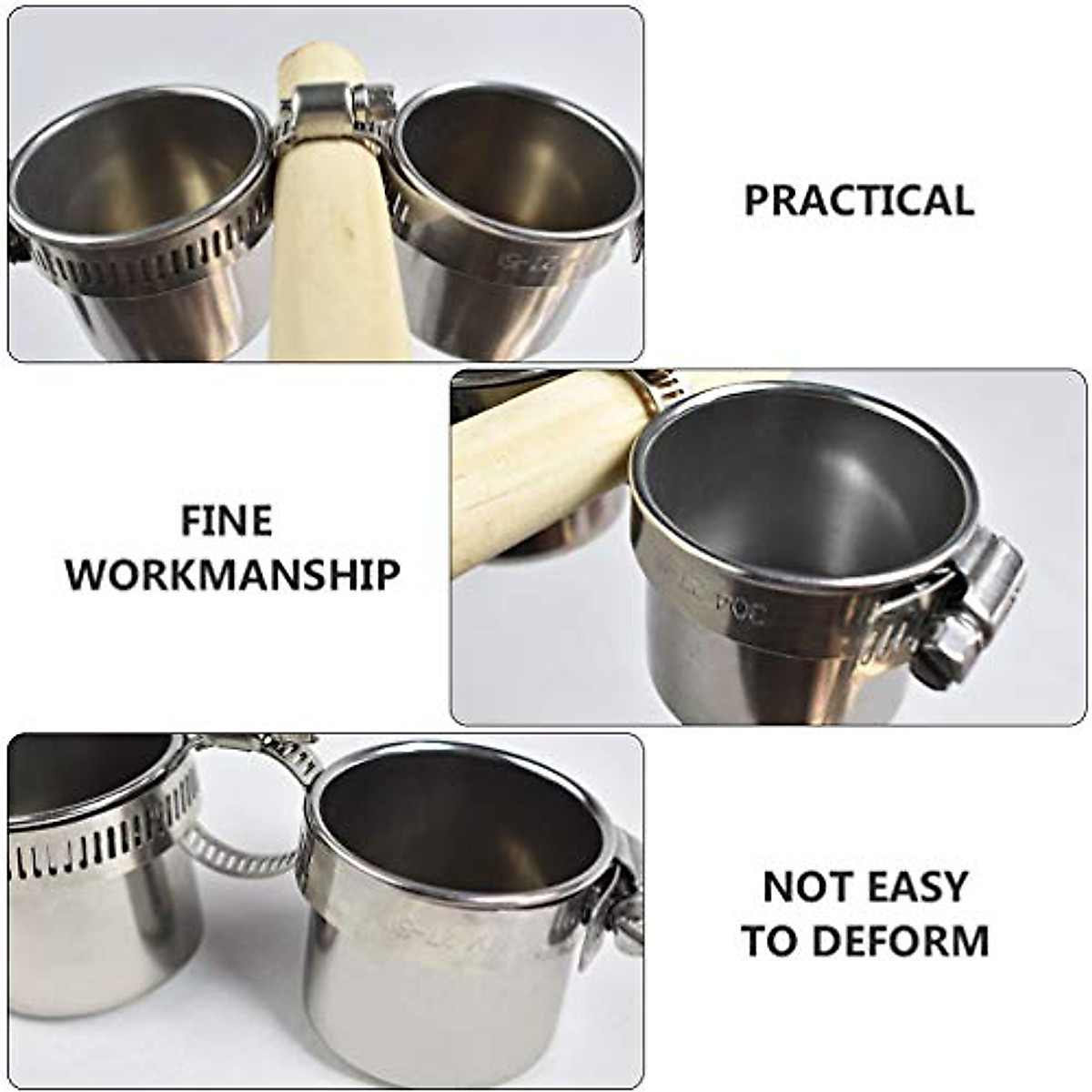 Zerodeko 1pc Parrot Food Cup Bird Cages for Parakeets Parrot Water Bowl Bird Feeder for cage Crate pet Accessories Parrot Feeder Container Drinking Fountain Stainless Steel Feeding Machine