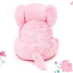 Toys Studio 19.6 Inch Stuffed Elephant Animal Soft Giant Elephant Plush Gift for Girls, Boys (Pink)