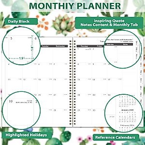 2023-2025 Monthly Planner/Calendar - 2 Year Monthly Planner 2023-2025, July 2023 - June 2025, 9" x 11" Planner with Twin-Wire Binding, Monthly Tabs, Two-Side Pocket, Perfect Daily Organizer
