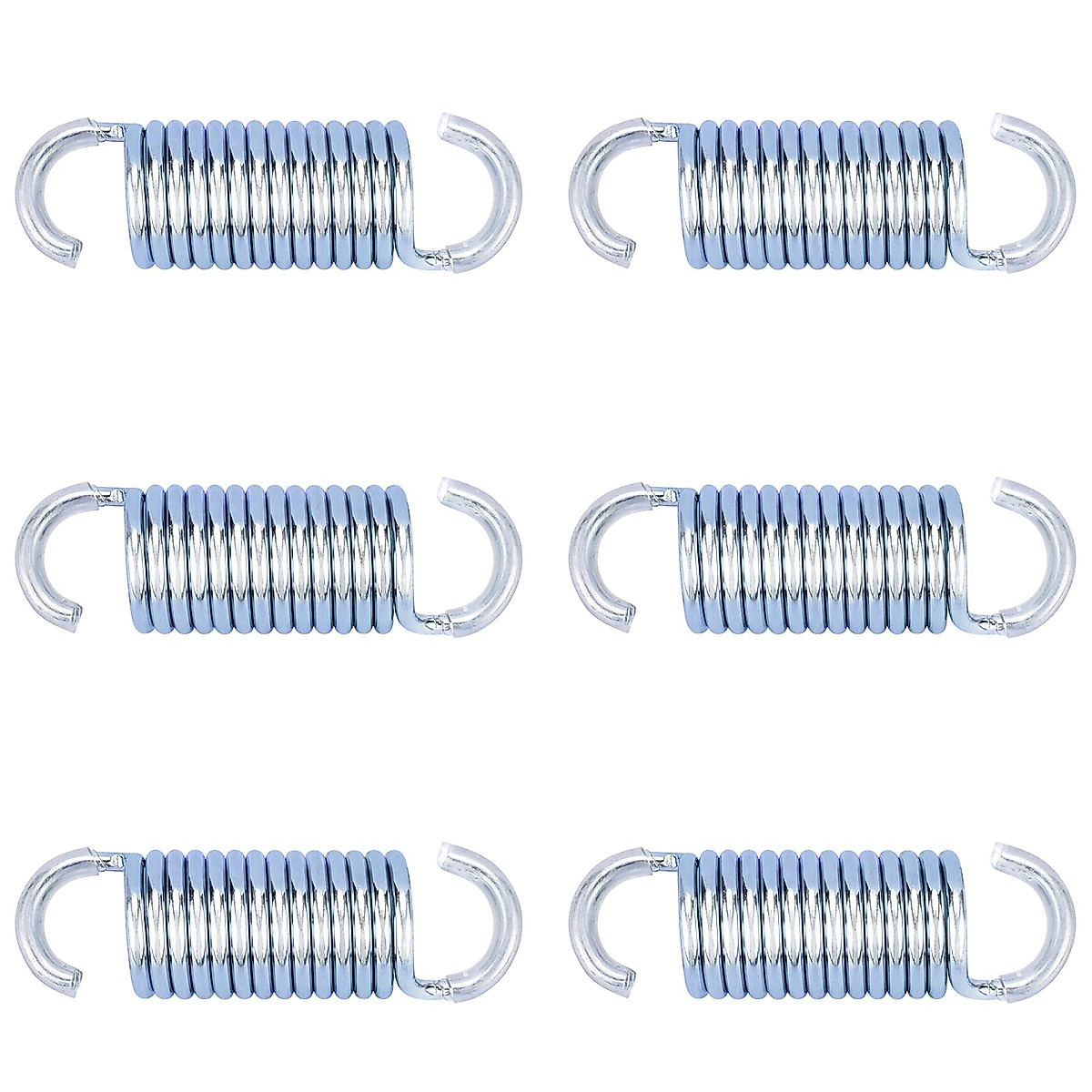 JIALIA GUPO 2-1/4inch(6Pcs) Protective Coated Replacement Furniture Tension Springs for Recliner Sofa Bed, Metallic, (TH-2-!/4(2.5))
