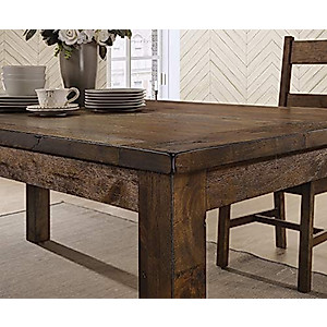 Coaster Dining Table Rustic Golden Brown 107041