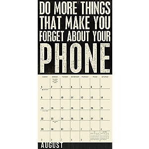 2021 Words to Live By 16-Month Wall Calendar