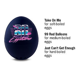 80s BeepEgg - Singing Floating Egg Timer – Boil Together with The Eggs - Egg Cooker for 3 Levels of doneness - BeepEgg with 3 melodies - Funny Musical Egg Timer - Brainstream