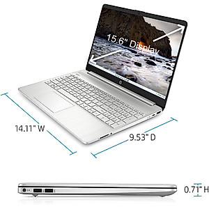 HP 2023 Newest Laptop, 15.6" Touchscreen Display, Intel Core i3-1115G4 Processor, 16GB RAM, 1TB SSD, Intel Iris Xe Graphics, Wi-Fi, Bluetooth, Webcam, Windows 11 Home in S Mode, Natural Silver
