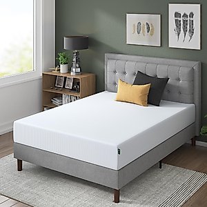 ZINUS 10 Inch Green Tea Cooling Gel Memory Foam Mattress, King, Fiberglass Free, Cooling Gel Foam, Pressure Relieving, CertiPUR-US Certified, Mattress in A Box, White