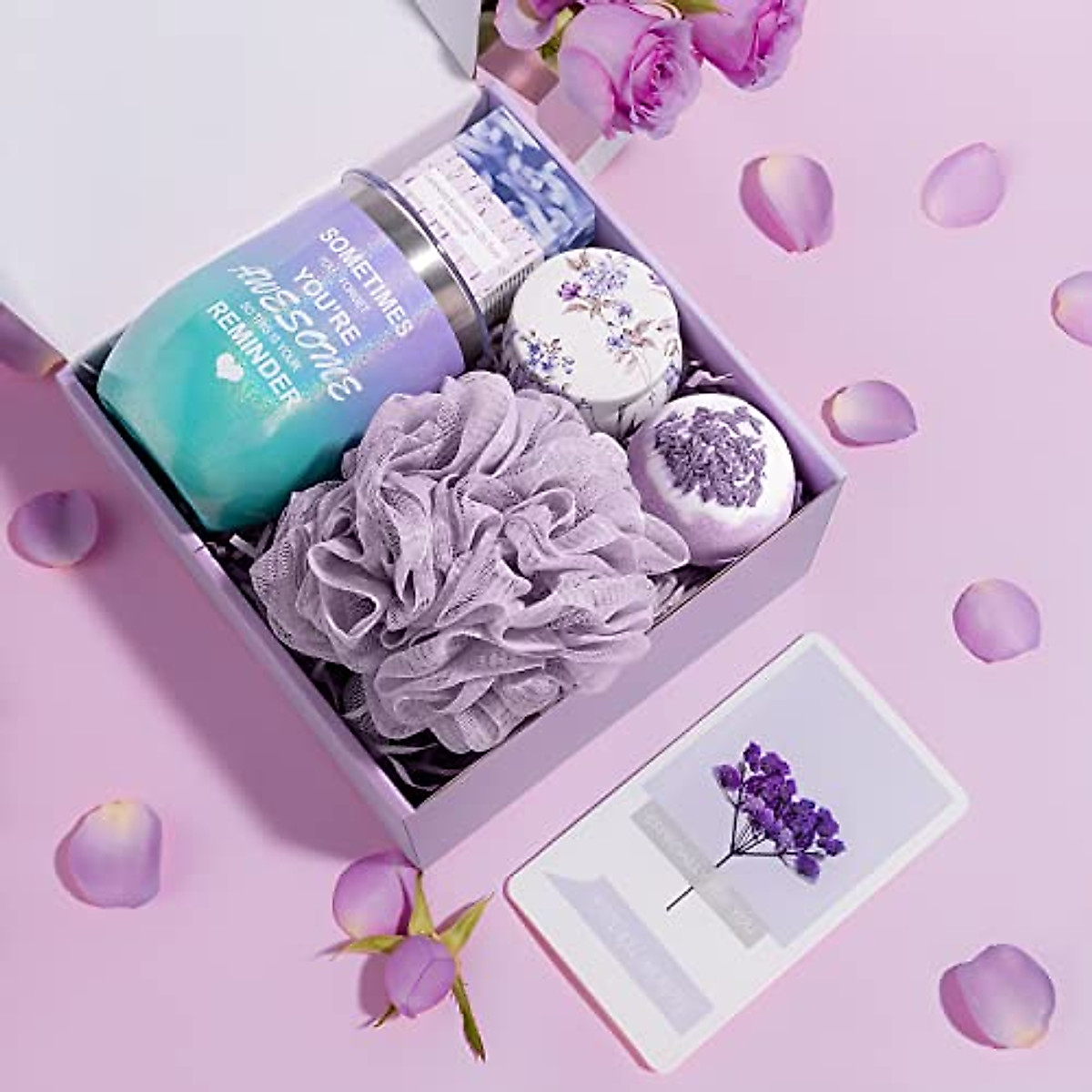 Gumry Gifts for Women, Awesome Relaxation Gifts for Her Mom Sister Wife Friends Women, Lavender Mothers Day Gifts From Daughter & Son, Happy Birthday Spa Gifts Baskets for Women Who Have Everything