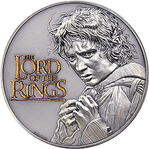 2022 DE Modern Commemorative PowerCoin Lord Of The Rings 2 Oz Silver Coin 10$ Cook Islands 2022 Antique Finish