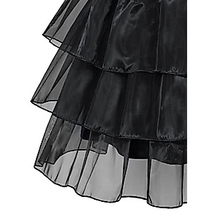 Wednesday Addams Dress Up Costume for Girls Birthday Halloween Cosplay Party with Wig Socks Belts 10-11 Years (150cm)