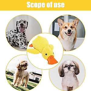 Grishay Calm Duck Dog Toy, Outfany Calm Duck, Calming Duck Toy for Dogs, Dogs Emotional Support Duck, Calming Duck Dog Toy Bright Yellow, Pet Paradise Duck, Yellow Calming Duck for Dogs (Green*2,S,M)