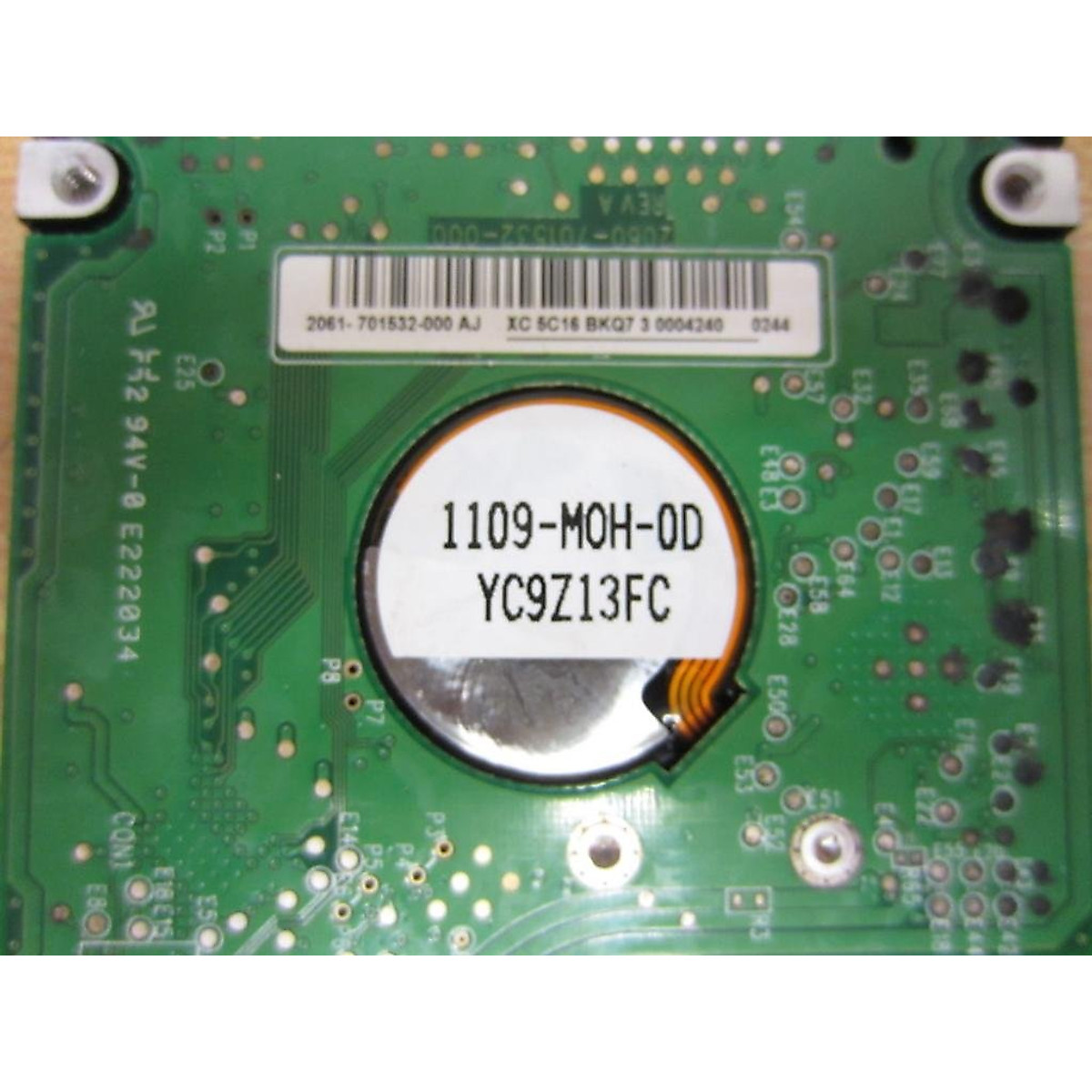 WD800BEVE-00A0HT0, DCM DBNTJHNB, Western Digital 80GB IDE 2.5 Hard Drive