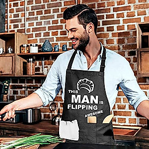 Nialnant Funny Aprons for Men,Adjustable Chef Aprons for Men,Cooking Aprons with 3 Tool Pockets,Bib Apron for Gag Gifts,Birthday,Father's Day Gifts,Cooking,Grilling,Waterproof & OilProof