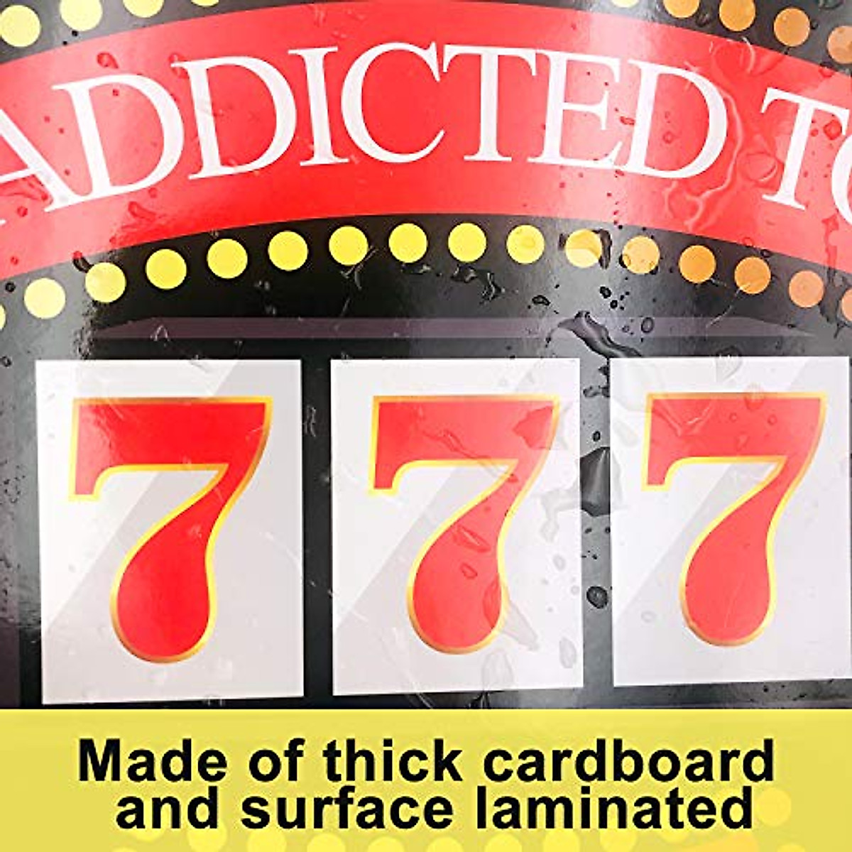 Large Las Vegas Action Sign Cutouts Casino Party Banner Casino Night Party Decorations Welcome Porch Sign for Las Vegas Themed Birthday Baby Shower Decorations 10counts