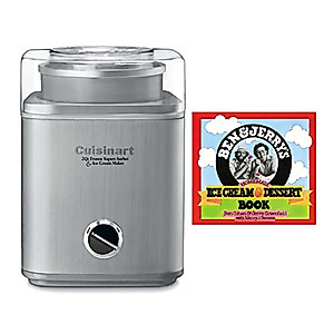 Cuisinart ICE-30BC Pure Indulgence 2-Quart Frozen Yogurt-Sorbet and Ice Cream Maker Bundle with Dessert Book (2 Items)