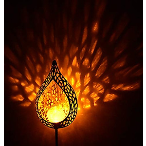 INVURA Garden Solar Lights Outdoor, Decorative Pathway Light for Lawn, Yard, Patio, Waterproof and Fast-Charging Panel