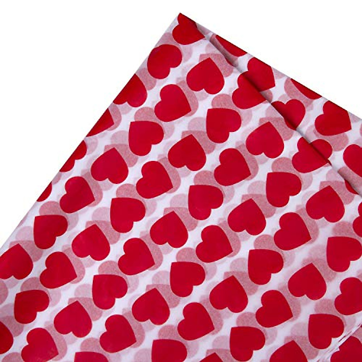 WRAPAHOLIC Gift Wrapping Tissue Paper - 24 Sheets 19.7x27.5 Inch Valentine's Day Sweet Heart Design Gift Wrap Paper Bulk for Packing, DIY Crafts