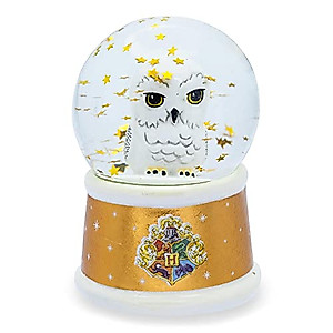 Harry Potter Hedwig Owl Light-Up Mini Adult Snow Globe with Swirling Glitter Display