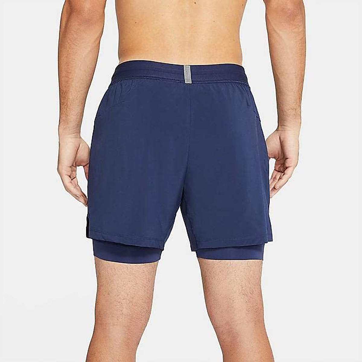 Nike Men’s Dry-FIT 2-in-1 Pocket Yoga Shorts, XL Navy Blue