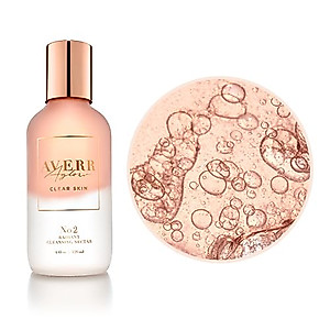 Averr Aglow - No.2 Radiant Cleansing Nectar - Rinse-Free Anti-Aging Daily Face Wash - Fights Acne, Breakouts, Blackheads & Blemishes - Plant & Mineral Based - For Men & Women - 4fl oz / 120 ml