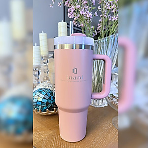 inani 40oz Tumbler With Handle And Straw, Insulated Travel Cup, Leak-Resistant, Spill-Proof Lid, Dishwasher Safe, BPA-Free, Double-Wall Insulated Premium Mug For Hot Or Iced Beverage, Aspen Green