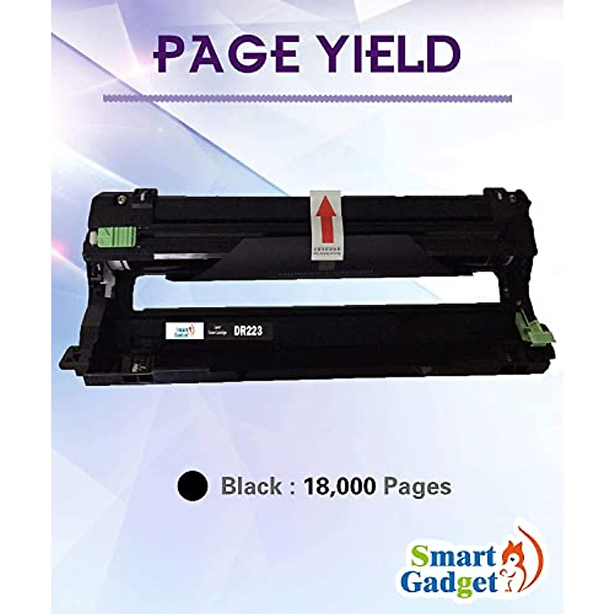 Smart Gadget 1_Pack Unit Compatible Drum Unit Replacement DR-223 DR223CL DR223 Black | Use with HL-L3210CW MFC-L3710CW MFC-L3770CDW MFC-L3750CDW HL-L3230CDN Printers