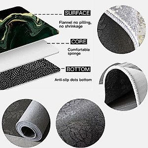 Retro Black Gold Greek Key Area Rugs, 3D Geometric Print Carpet, Indoor Non-Slip Kids Rugs, Machine Washable Breathable Durable Carpet for Front Entrance Floor Decor,2 x 3ft