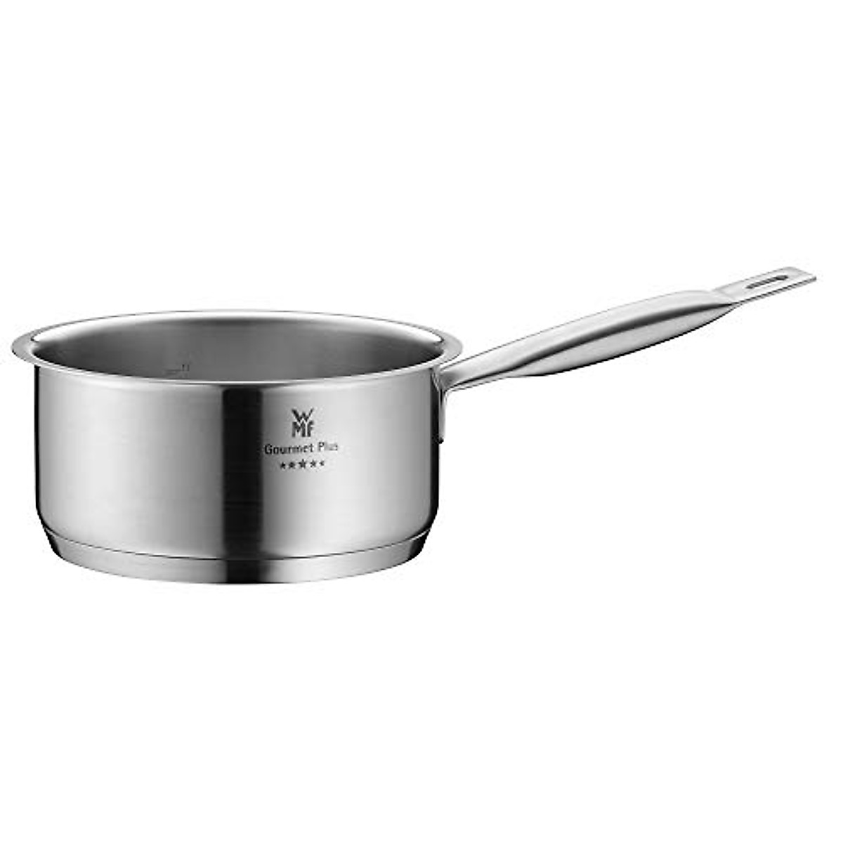 WMF Pot Set 5-Piece Gourmet Plus Inside Scale Steam Vent Made in Germany Hollow Handles Metal Lid Cromargan® Stainless Steel Suitable for Induction Hobs Dishwasher-Safe