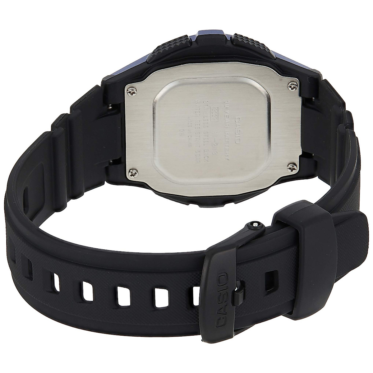 Casio Men's W213-2AVCF Basic Blue and Black Digital Watch