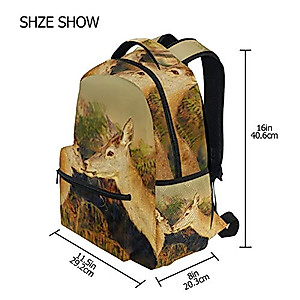 BAIHUISHOP King Lion Backpacks Travel Laptop Daypack School Bags for Teens Men Women