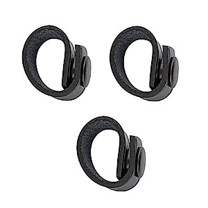 Firefighter Radio Cord Keeper with Black Snap 3-Pack
