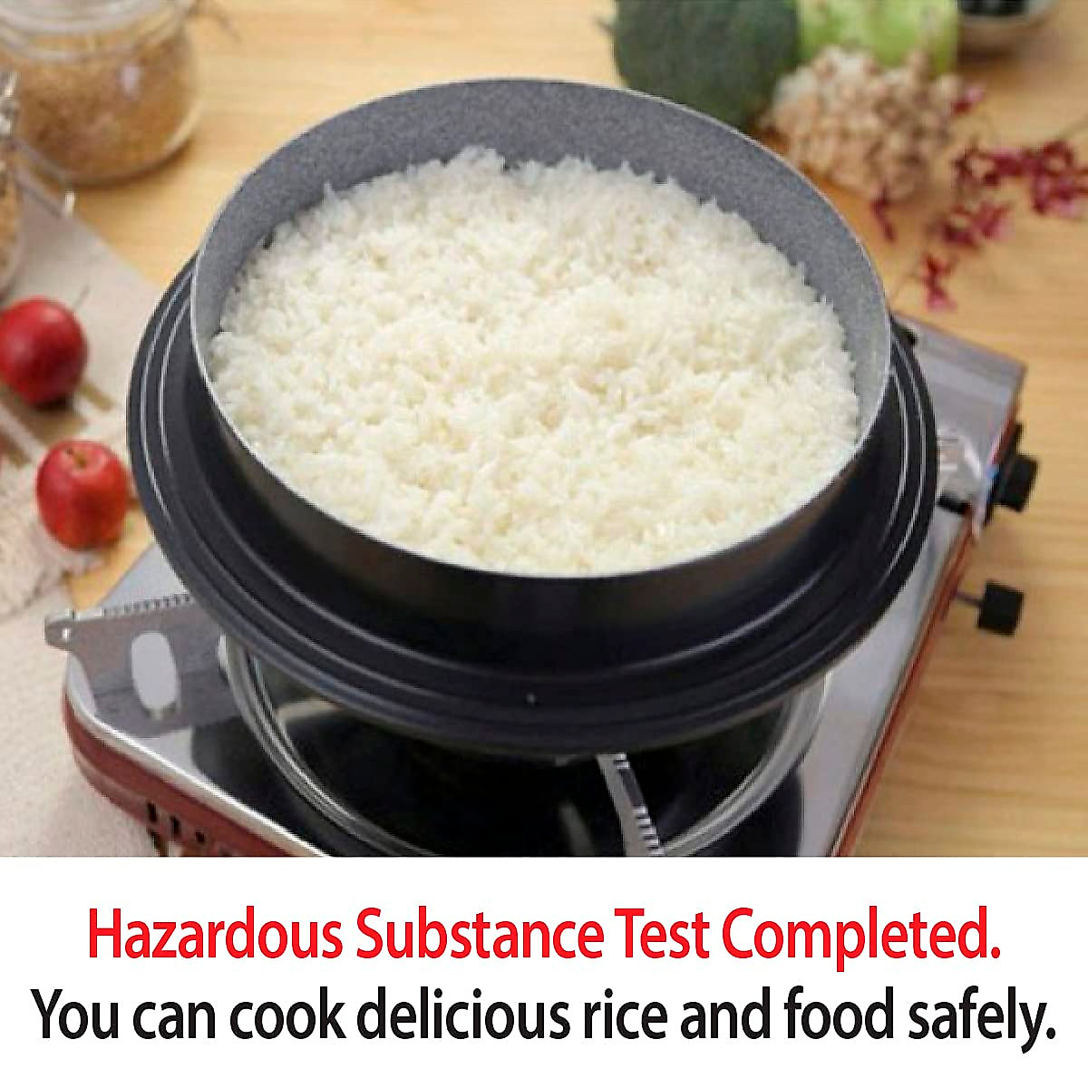 Happywell, IH KOREAN Traditional Iron Pot Rice Gamasot Ceramic Cauldron_Made in Korea_20cm